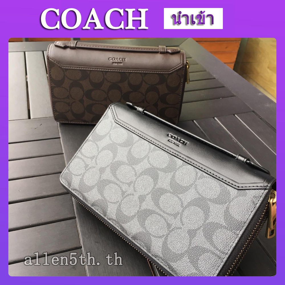 คลัทช์ Coach แท้ F93240 / กระเป๋าผู้ชาย / กระเป๋าคลัช / กระเป๋าบัตร ...