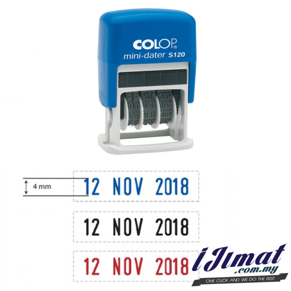 Colop Mini Dater S120 Self Ink Mini-Dater Pre Ink วันที่แสตมป์ S120/WD ...