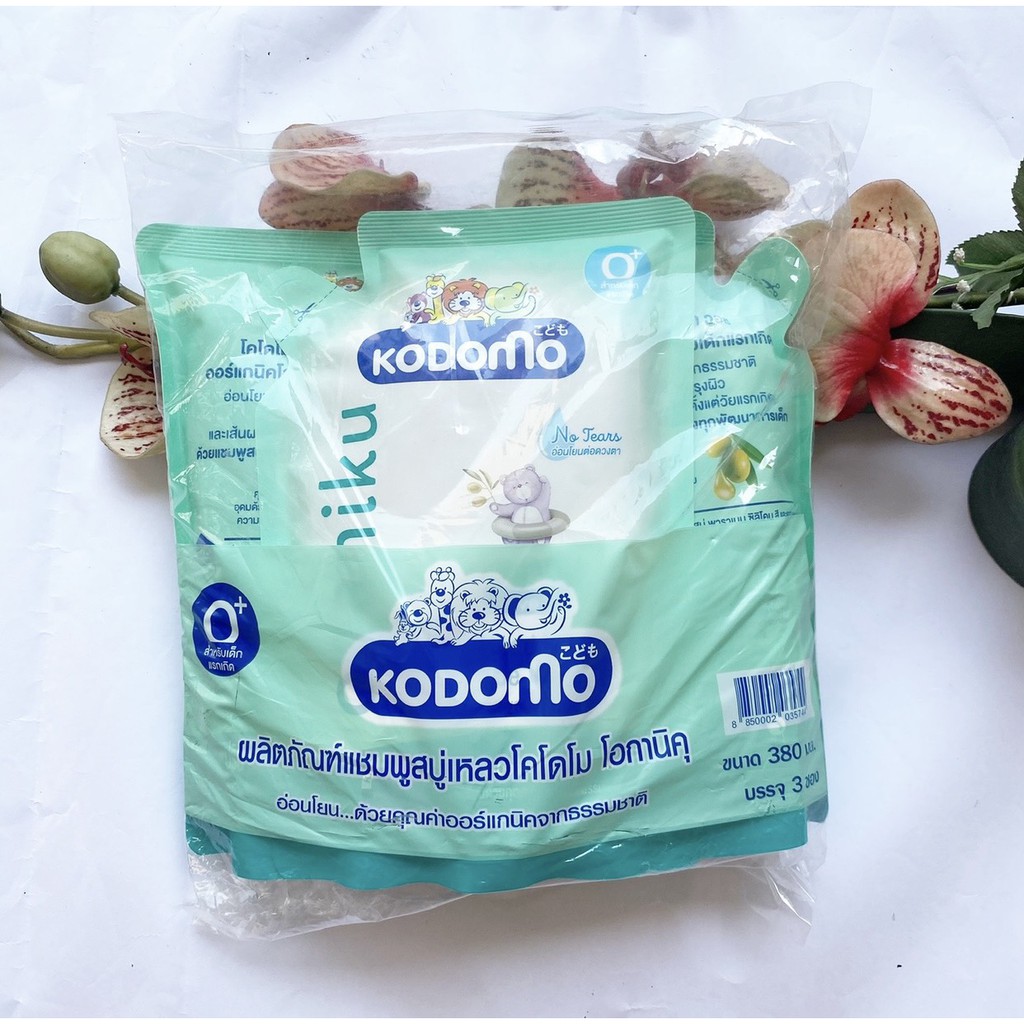 380 ml. แบบเติม 3 ถุง ผลิต 09/23 Kodomo Head To Toe Wash โคโดโมะ แชมพูสบู่เหลว | Shopee Thailand