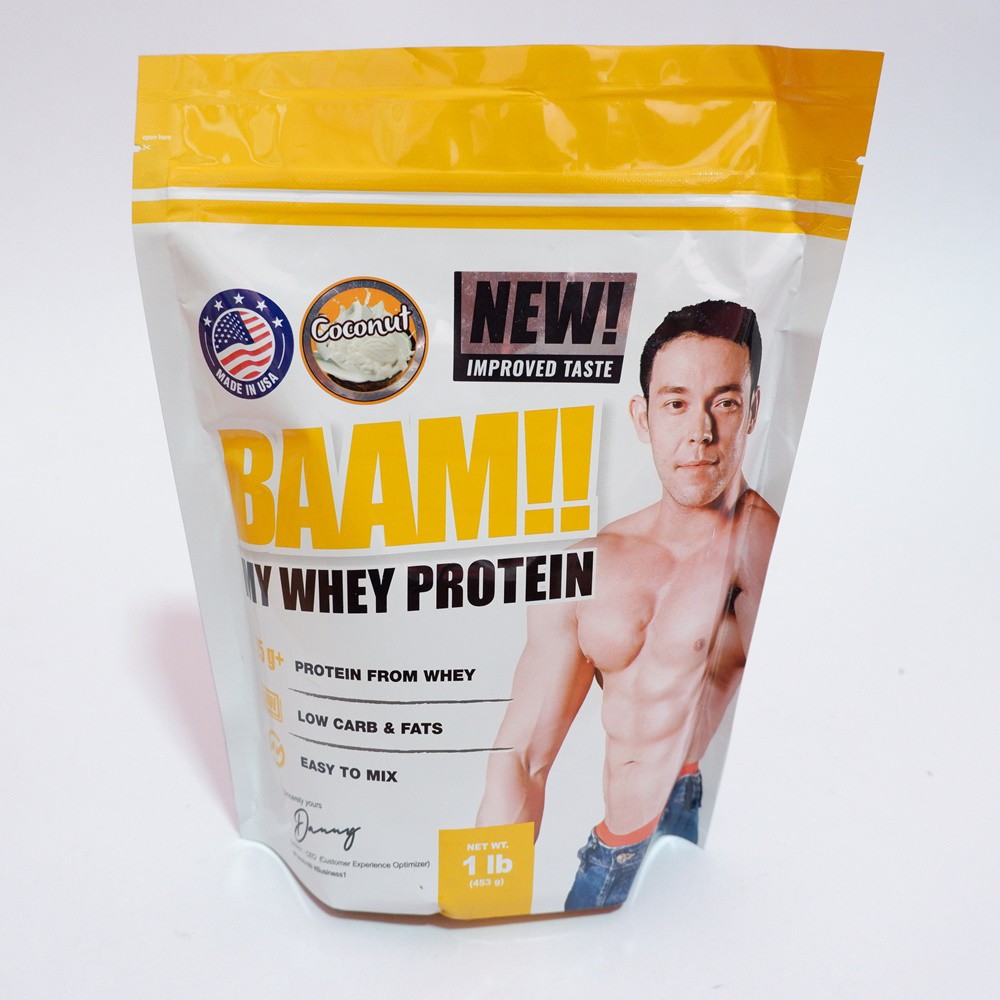 เวย์โปรตีน BAAM MY WHEY THAI SERIES สูตรลดน้ำหนัก สร้างกล้ามเนื้อ ...
