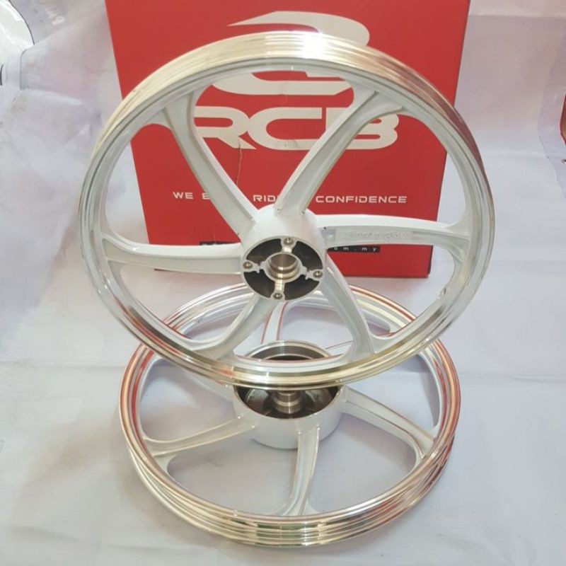 ล้อแม็ก (RCB)ขอบ 17รุ่น CLICK/SCOOPY-i สี ขาวปัด | Shopee Thailand