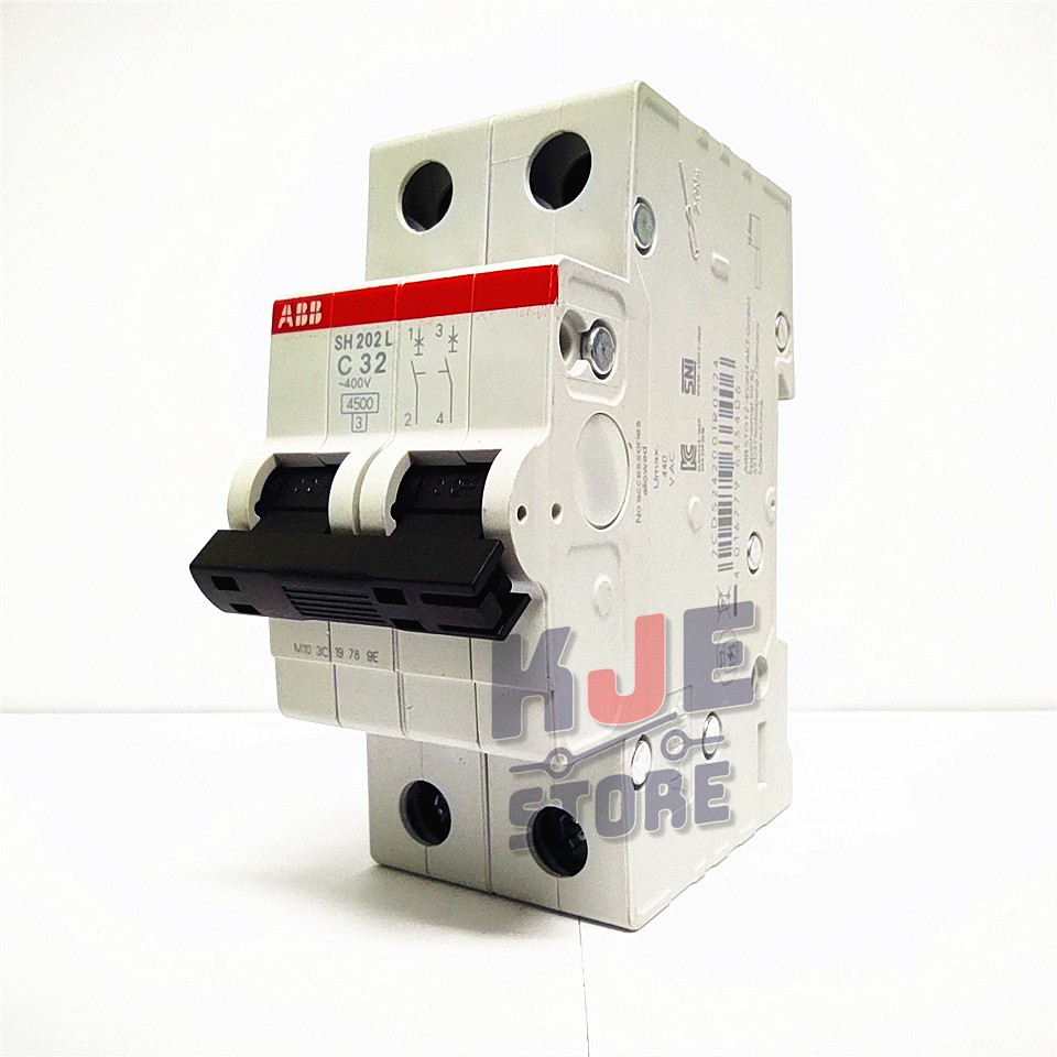 Abb MCB SH202 2P 4.5kA [6A/10A/16A/20A/32A/40A] | Shopee Thailand