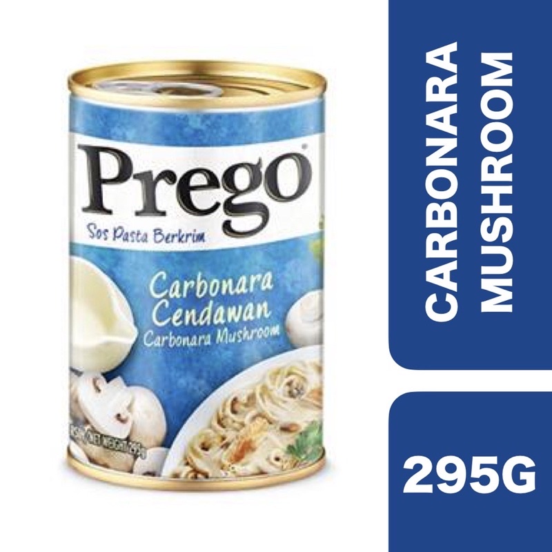 Prego Carbonara Mushroom Pasta Sauce Canned 295g ++ พรีโก้ ซอสคาโบนาร่า ...