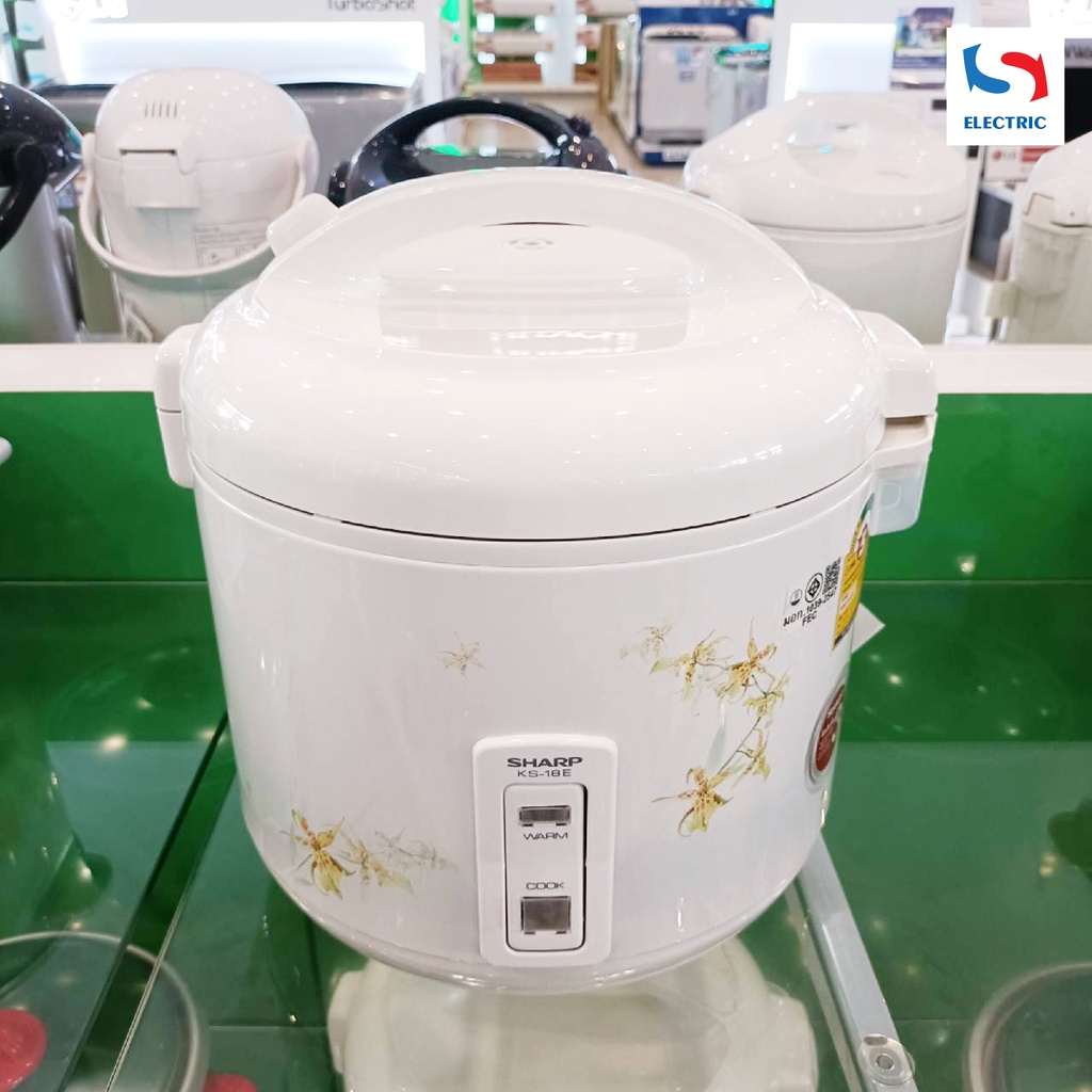 Sharp หม้อหุงข้าว (อุ่นทิพย์) รุ่น KS-18E ขนาด 1.8 ลิตร | Shopee Thailand