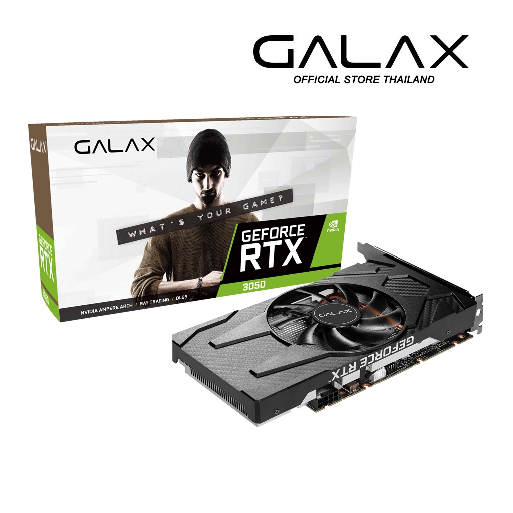 VGA GALAX RTX 3050 1-CLICK OC V2 8GB GDDR6 128BIT | Shopee Thailand