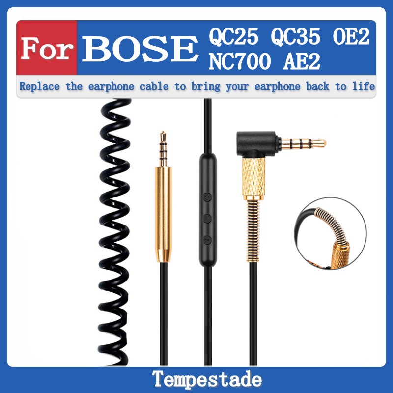 สายเคเบิ้ลหูฟัง แบบเปลี่ยน สําหรับ BOSE QC25 QC35 NC700 AE2 OE2 ...