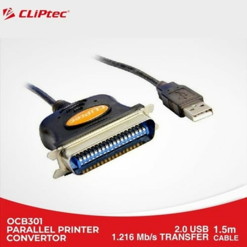 Cliptec OCB301 ตัวแปลง USB เป็นเครื่องพิมพ์ขนาน - CLIPtec OCB301 ...