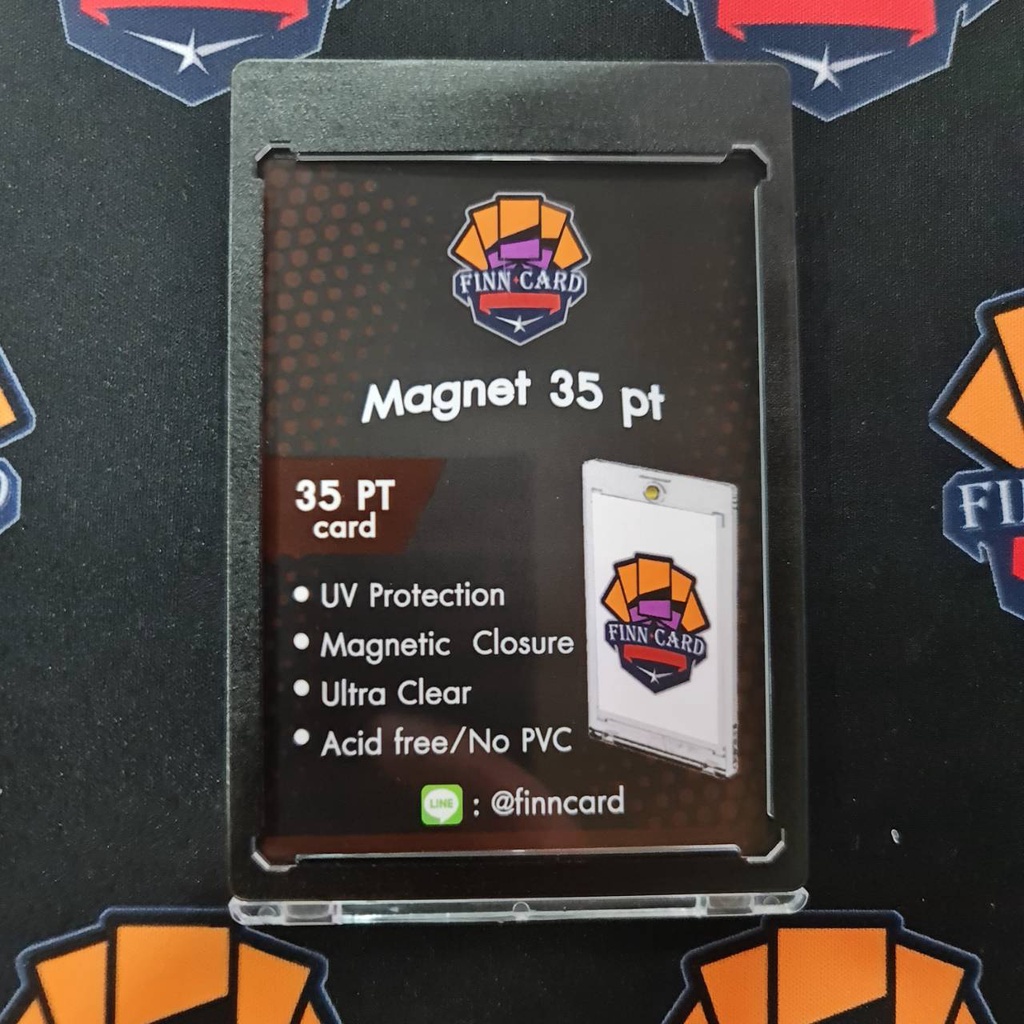 [FINNCARD] Finncard Magnet ป้องกัน UV แม็กเน็ตใสวิ๊ง ใส่การ์ดสะสม หมุดทอง ขนาด35pt-180pt มีฟิล์ม ...
