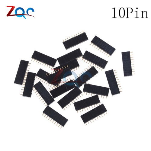 หัวเชื่อมต่อ PCB แถวเดียว ตัวเมีย 2.54 มม. แถวเดียว 2 3 4 5 6 8 10 12 ...