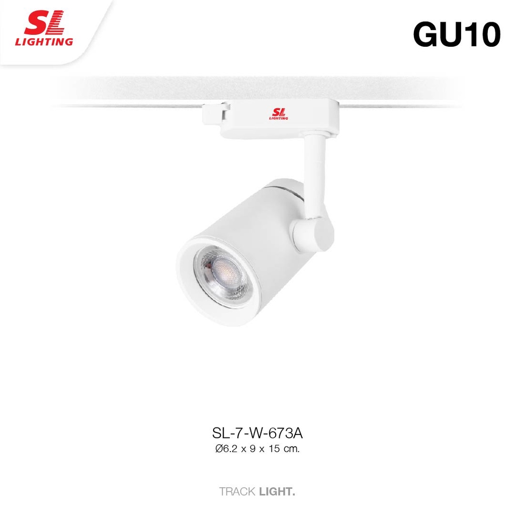 SL LIGHTING | Track Light GU10 โคมไฟแทรคไลท์ โคมไฟติดราง,ติดลอย โคมไฟส่องเฉพาะจุด รุ่น 673A ...