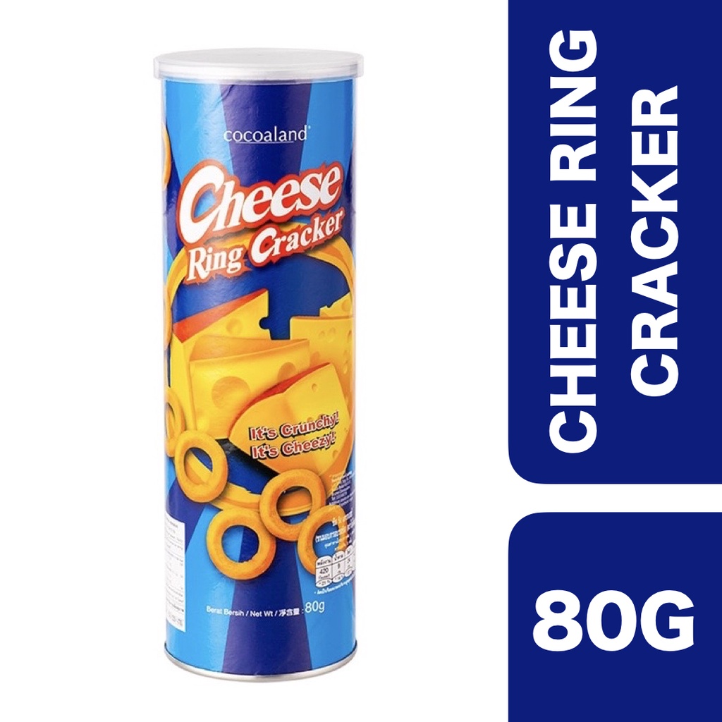 Cocoaland Cheese Ring Cracker 80g ++ โคโค่แลนด์ ชีสริงขนมอบกรอบ 80 กรัม ...