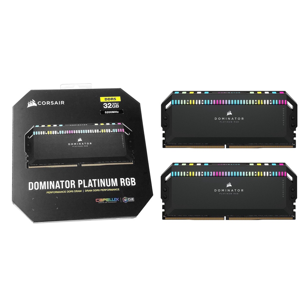 Corsair Dominator Platinum RGB 32GB (2 x 16GB) DDR5 DRAM 5200MHz C40 Memory Kit | Shopee Thailand