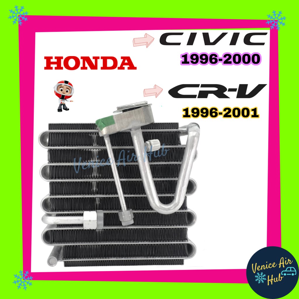 คอล์ยเย็น ตู้แอร์ HONDA CIVIC 96 V-TEC CRV 1996 ตาโต ฮอนด้า ซีวิค ซี ...