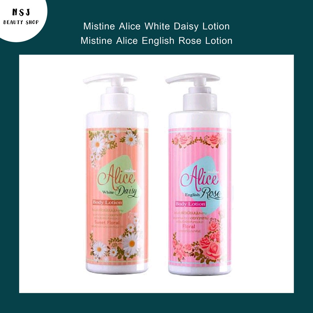 โลชั่น Mistine Alice White Daisy Lotion, Alice English Rose Lotion ...