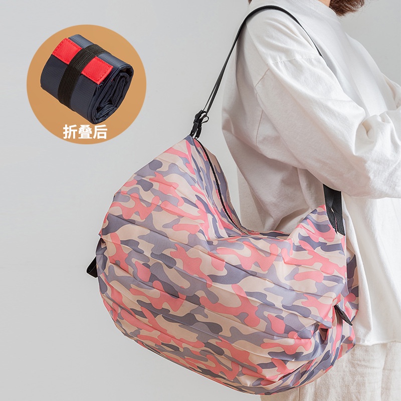 C4017⭐ พร้อมส่ง ส่งเร็ว⭐ ส่งไว สุดคุ้ม จุมาก!! กระเป๋าพกพาพับได้ ใบใหญ่ ...