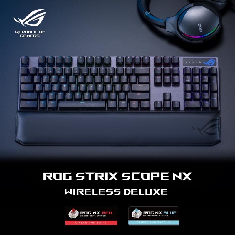 🛒 ASUS ROG STRIX SCOPE NX WIRELESS DELUXE (BLACK) แป้นพิมพ์ EN/TH [NEW ...