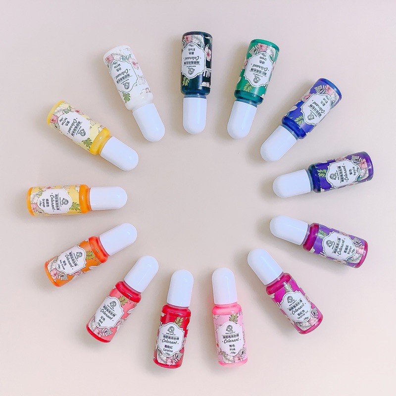 Colorant 10g. - QIAO QIAO DIY สีสำหรับผสมเรซิ่น | Shopee Thailand