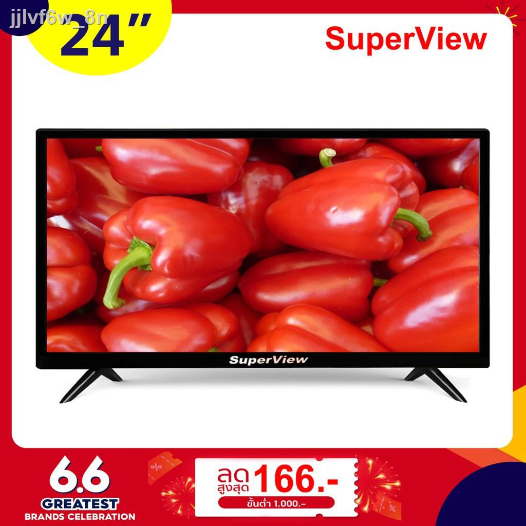 ทีวี SuperView LED TV ขนาด 24 นิ้ว ทีวีจอแบน รับประกัน 1 ปี ทีวี24นิ้ว ...