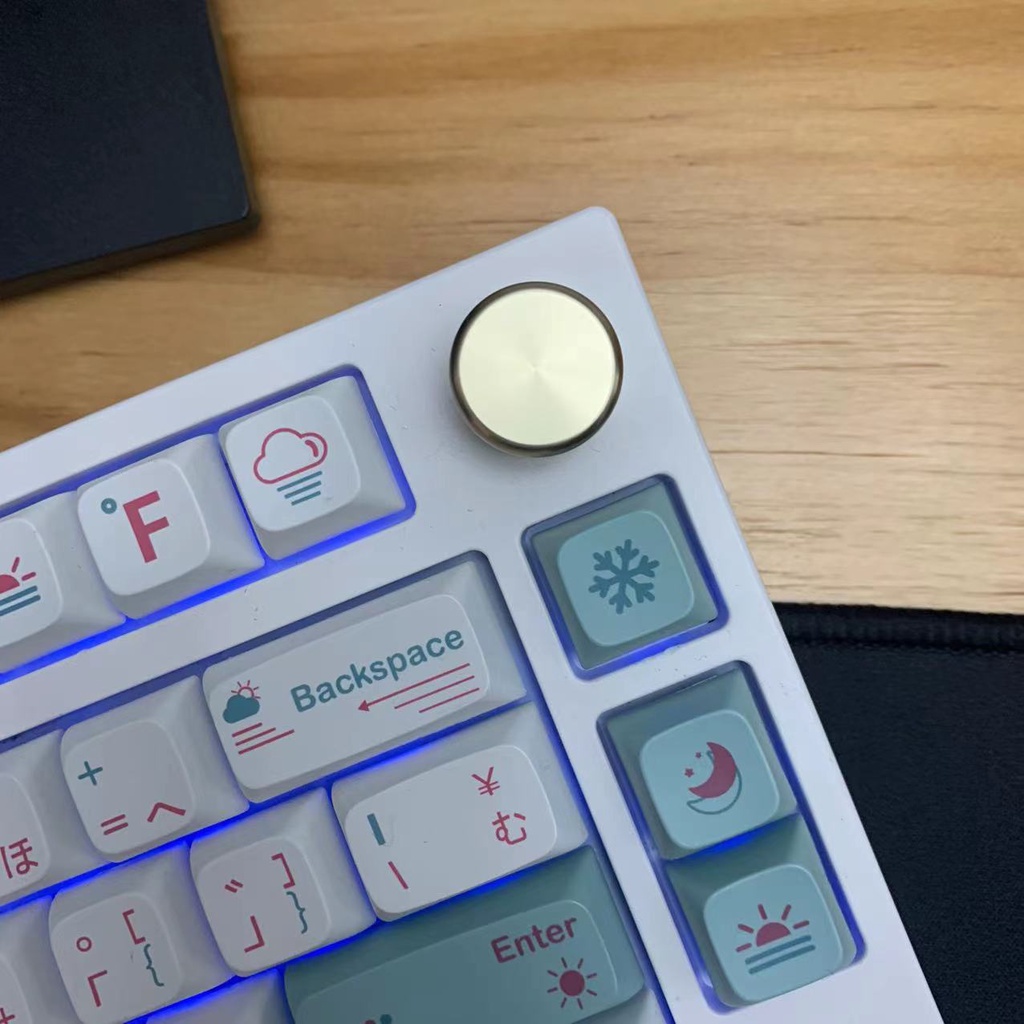 Aluminum alloy mechanical keyboard knob cap metal compatible with 75v3 ...