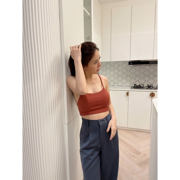 บราไร้โครงผ้าร่อง + กางเกงซับ (ibelly) | Shopee Thailand