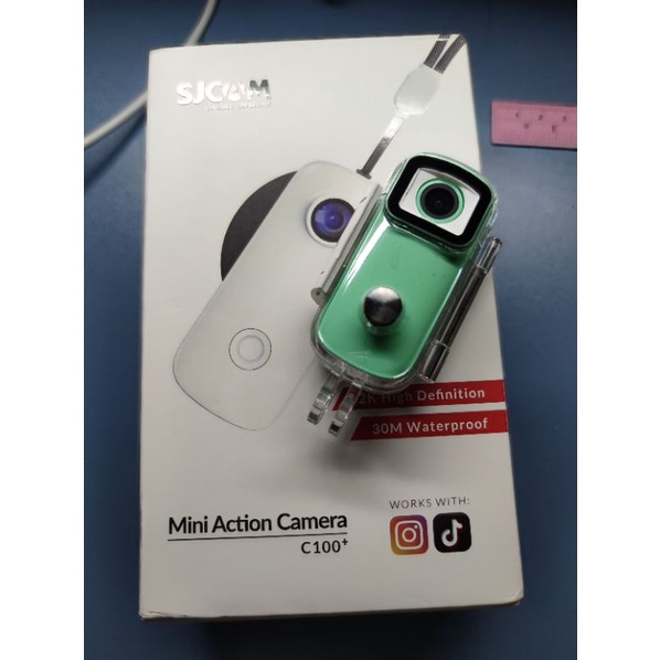 SJCAM C100 Plus สีเขียว (มือหนึ่งครึ่งเกือบๆสอง) | Shopee Thailand