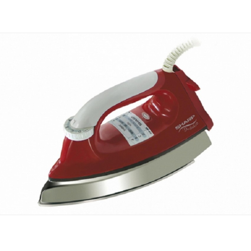 SHARPเตารีดหน้าเตาเคลือบPoly Flon 3.5ปอนด์ รุ่น ดอลฟิน AM-465T แดง ...