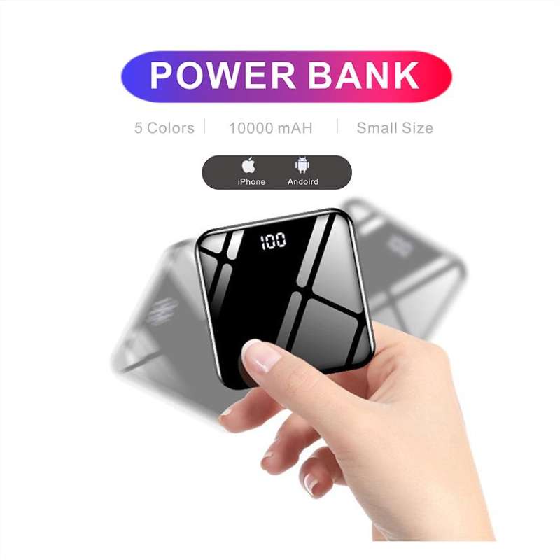 แบตสำรองมินิ X5 PowerBank ความจุ10000mah(ไม่มีสายในตัว มี2ช่อง OUTPUT ...
