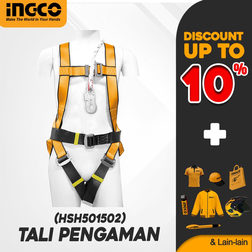 เชือกนิรภัย INGCO HSH501502 | Shopee Thailand