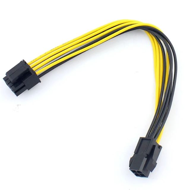 สายแปลงสายไฟ 20 ซม.สำหรับ Mining BTC 4Pin TO 8Pin Power Adapter สำหรับ ...