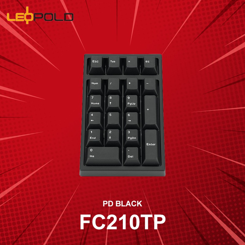 คีย์บอร์ดตัวเลข LEOPOLD FC210TP PD Black ประกันศูนย์ 1 ปี | Shopee Thailand