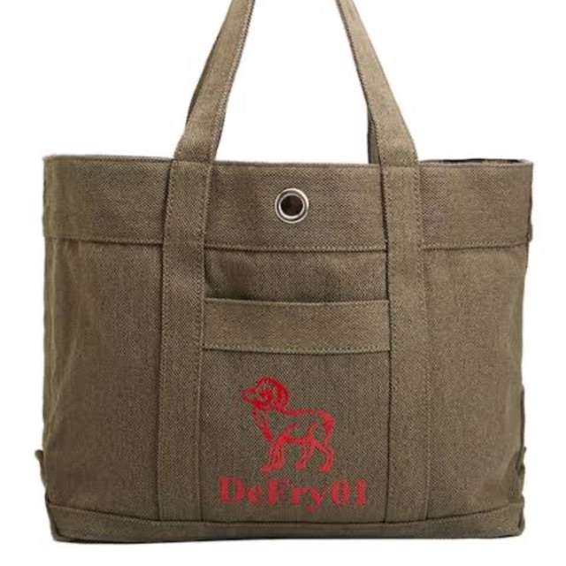 กระเป๋าผ้า Canvas Defry01 ไซส์ F สีกากี (สีจริงออกเขียวขี้ม้า) ของแท้จาก shop Defry | Shopee ...