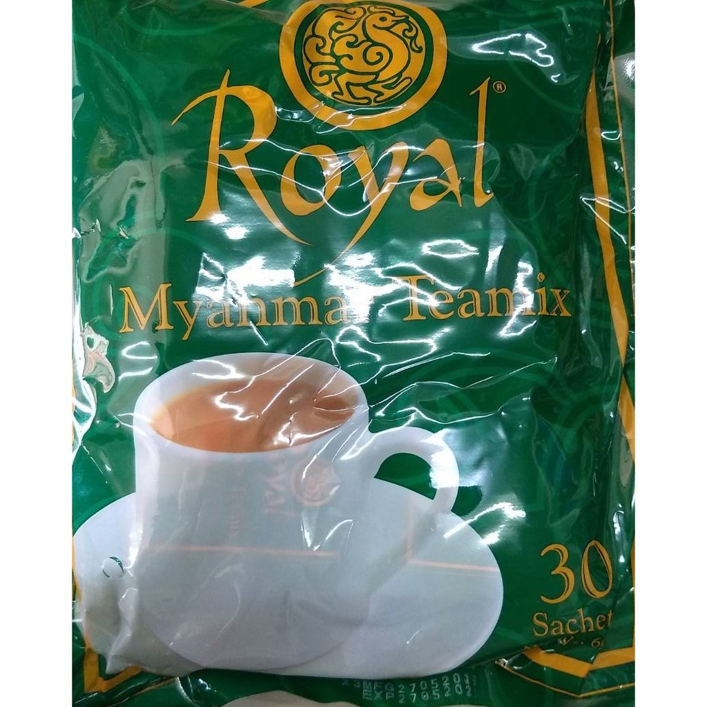 ชาพม่า Royal Myanmar tea mix ชานมพม่า 3in1 30ซอง (หมดอายุ 05/2026 ...