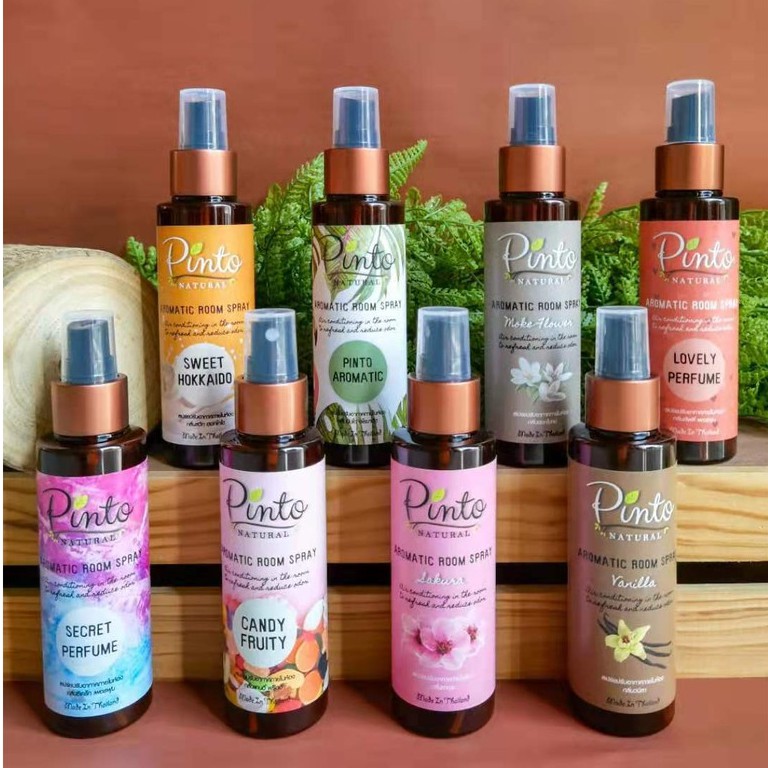Pinto Natural Room Spray สเปรย์ปรับอากาศ หอมฟุ้ง ไม่อัดก๊าซ | Shopee ...