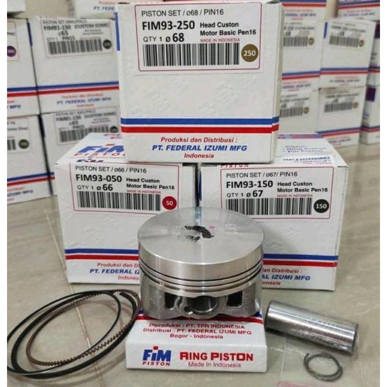 ลูกสูบ Seher Seker FIM SATRIA FU Dome Raw Custom 65.5 - 66 - 66.5 - 67 ...