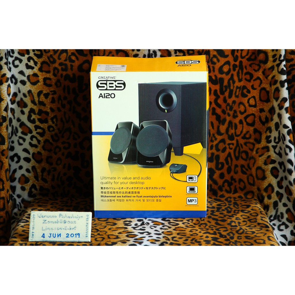Speaker Creative A120 ลำโพงคอมพิวเตอร์ สวยกริ๊บ ครบยกกล่อง | Shopee ...