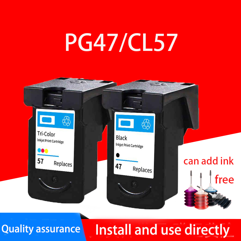 Canon PG-47 CL-57 CL-57s PG47 CL57 CL57s Black Colour Ink Cartridge ...