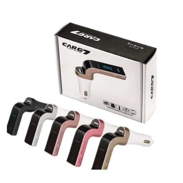 CARG7 บลูทูธในรถยนต์ Bluetooth Car charger G7 FMtransmitter | Shopee ...