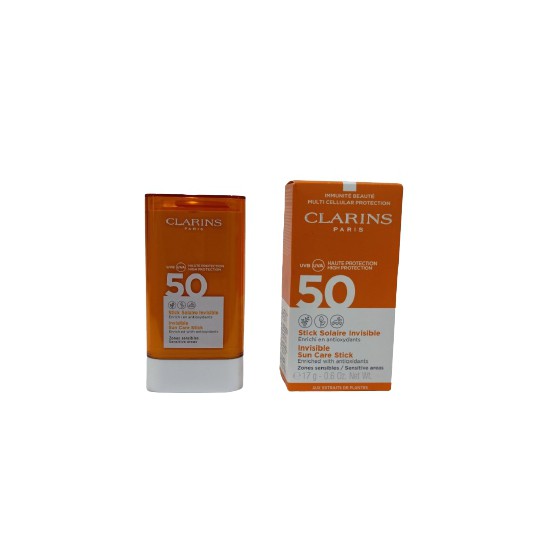 (แท้ 100%) Clarins Invisible Sun Care Stick SPF50 - For Sensitive Areas ...