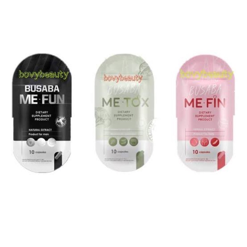 BUSABA ME-FIN / ME-FUN / ME-TOX อาหารเสริม บุษบา มีฟิน/ มีฟัน / มีท็อก ...