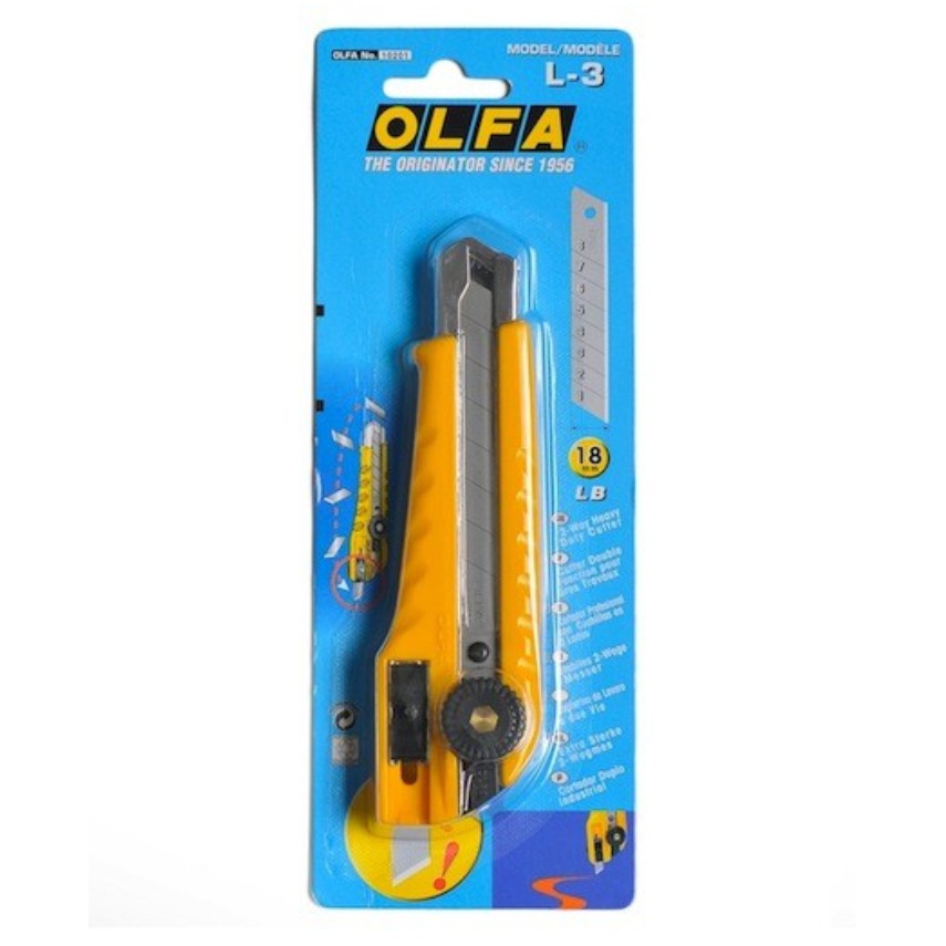 OLFA โอฟ่า รุ่น L-3 มีดคัตเตอร์ขนาดกลาง18มม. | Shopee Thailand