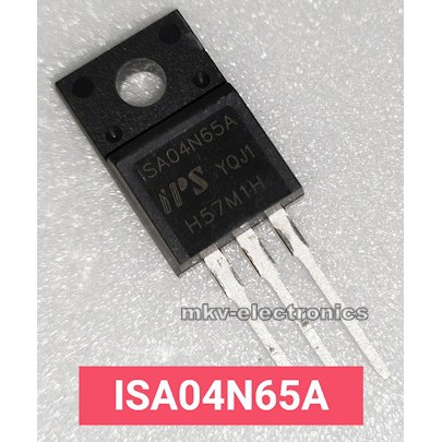 (1ตัว) ISA04N65A , 4N65 , ใช้แทนเบอร์ CS4N65F ได้ , MOSFET N-Channel 4A ...