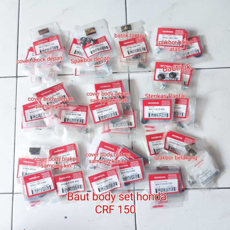 ชุดบอดี้ Honda CRF 150 Bolt original AHM | Shopee Thailand