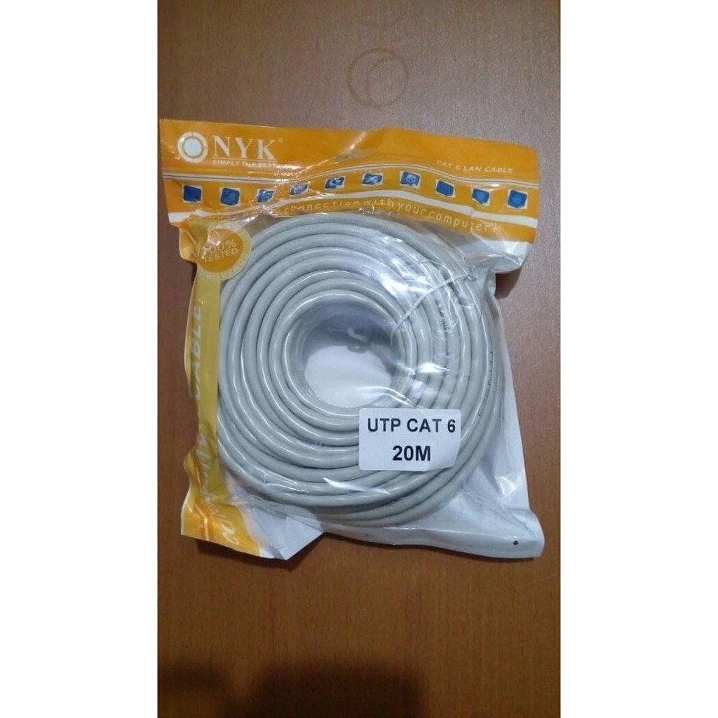 สาย LAN 20M Cat6 UTP สาย LAN 20 เมตร cat 6 คุณภาพสูง | Shopee Thailand