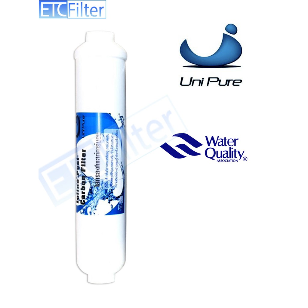 ไส้กรอง Post Carbon(inline post carbon) ขนาด 2x 10 นิ้ว Unipure ...