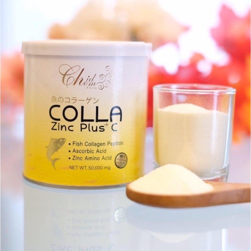 colla zinc plus c 50,000 mg (1 กระปุก 50 กรัม) | Shopee Thailand