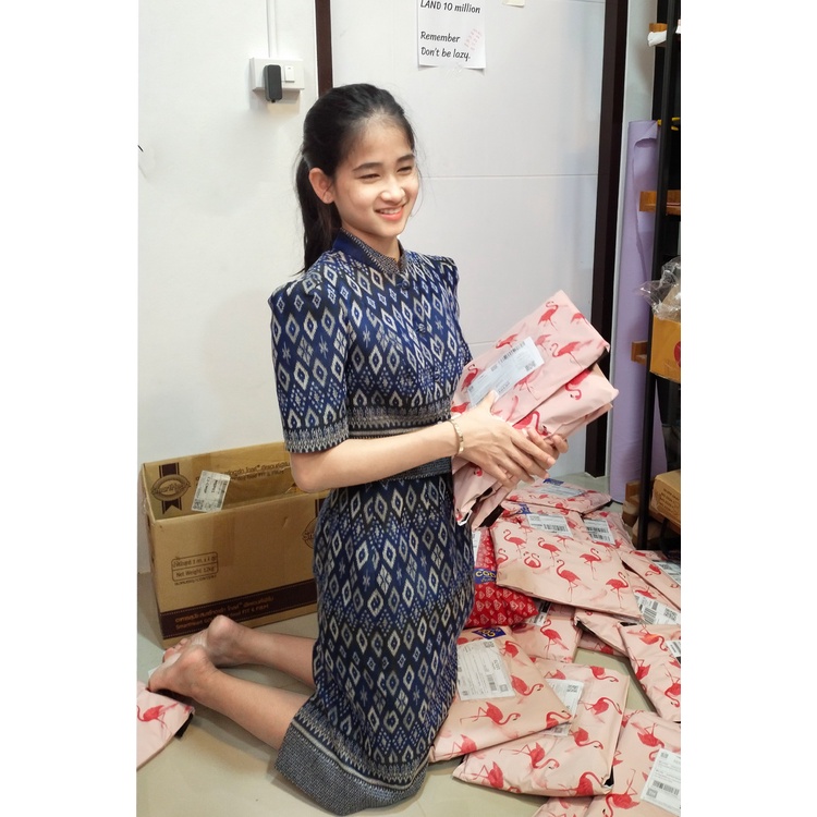 แบรนด์ panisa ชุดทำงานผ้าไทย | Shopee Thailand