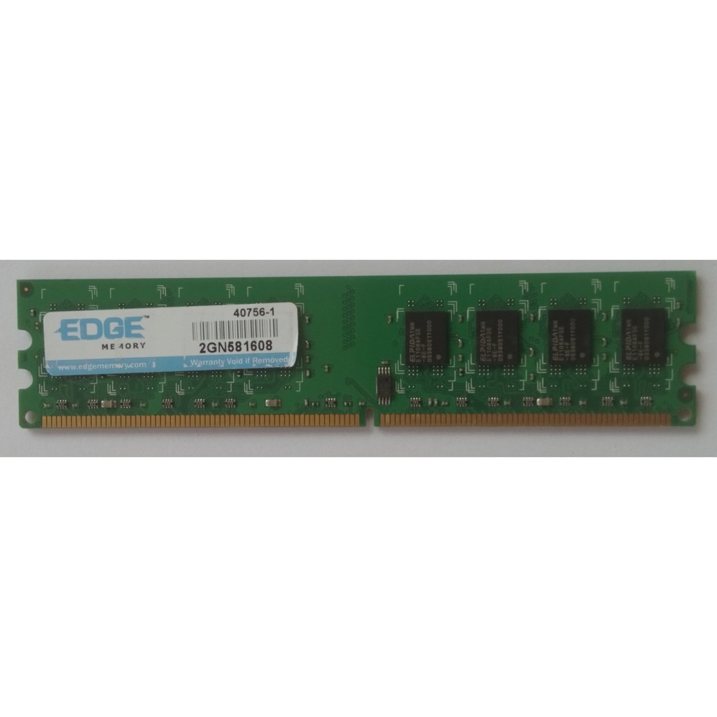 แรม EDGE (Chip ELPIDA) 2GB 2Rx8 PC2-6400 DDR2-800MHz 240Pin สำหรับ ...