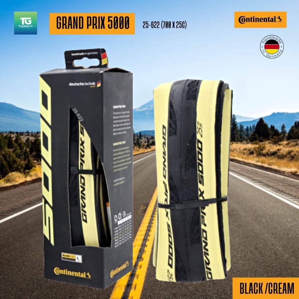 *แถมฟรียางใน * 🆕 CONTINENTAL ของแท้ ยางนอกเสือหมอบ รุ่น GRAND PRIX 5000 ...