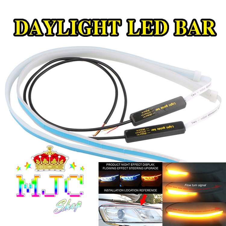 🔥พร้อมส่ง🔥 LED Switchback Sequential ไฟเลี้ยวรถยนตร์ Daylight LED BAR ...
