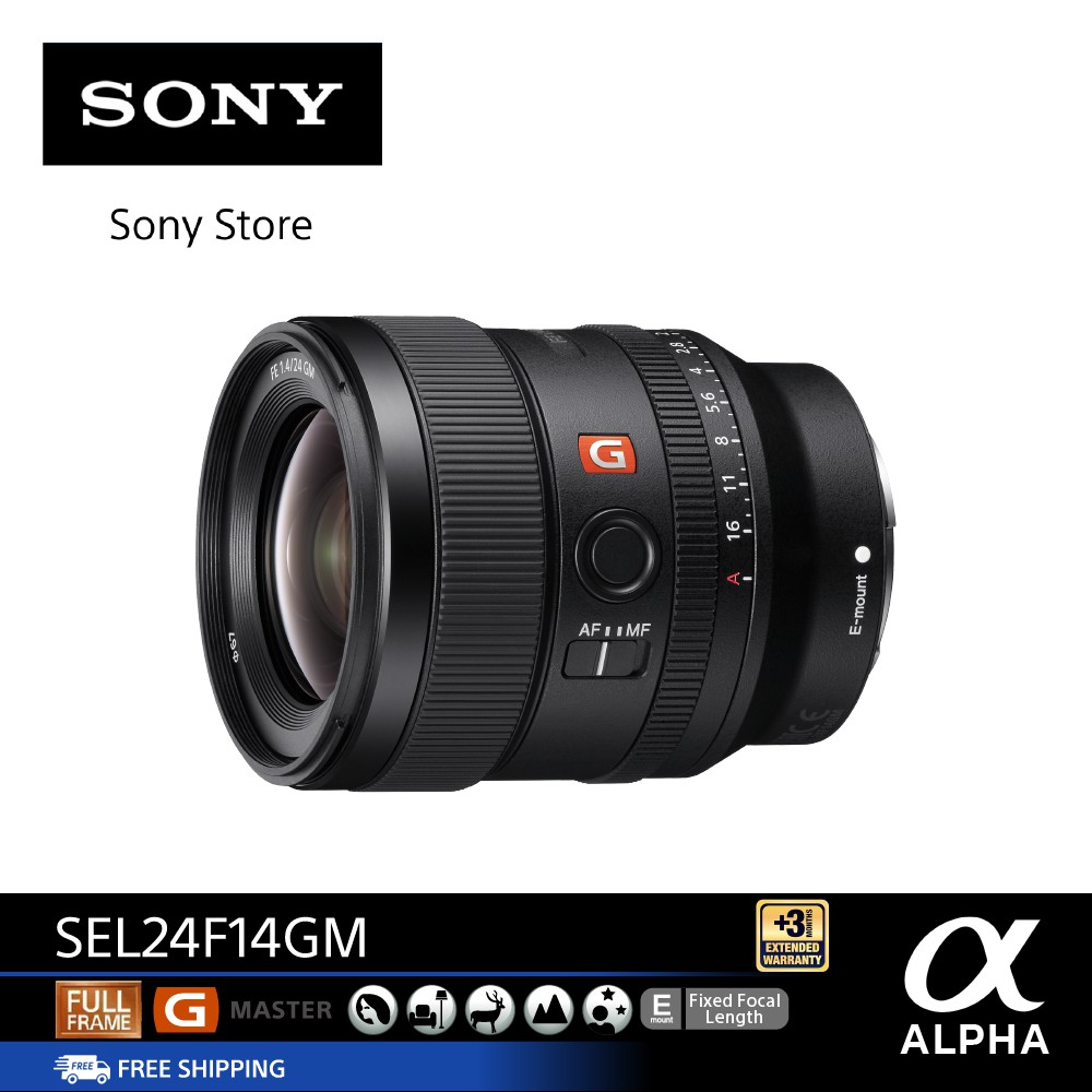 Sony SEL24f14GM G-master FE 24mm F1.4 GM ไพรม์เลนส์ขนาดพกพา | Shopee ...